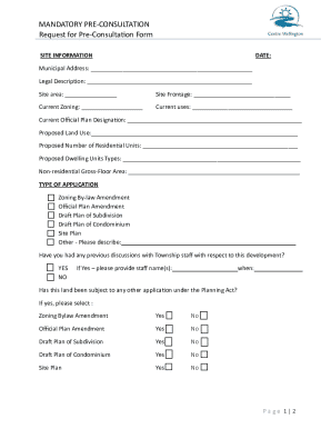 Fillable Online Mandatory Pre-consultation Fax Email Print - pdfFiller