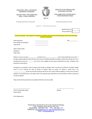 Fillable Online Funds Recovery Form Fax Email Print - pdfFiller