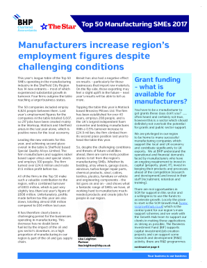 Fillable Online Top 50 Manufacturing Smes 2017 Fax Email Print - pdfFiller