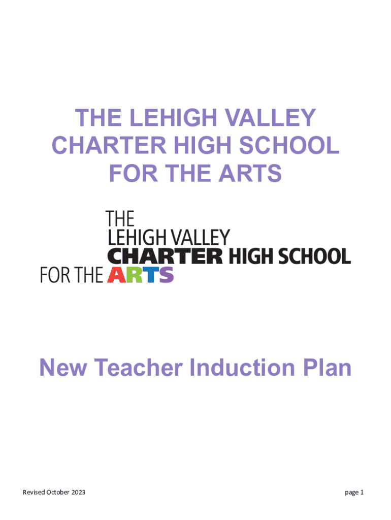 Fillable Online New Teacher Induction Plan - Lehigh Valley Charter High ...