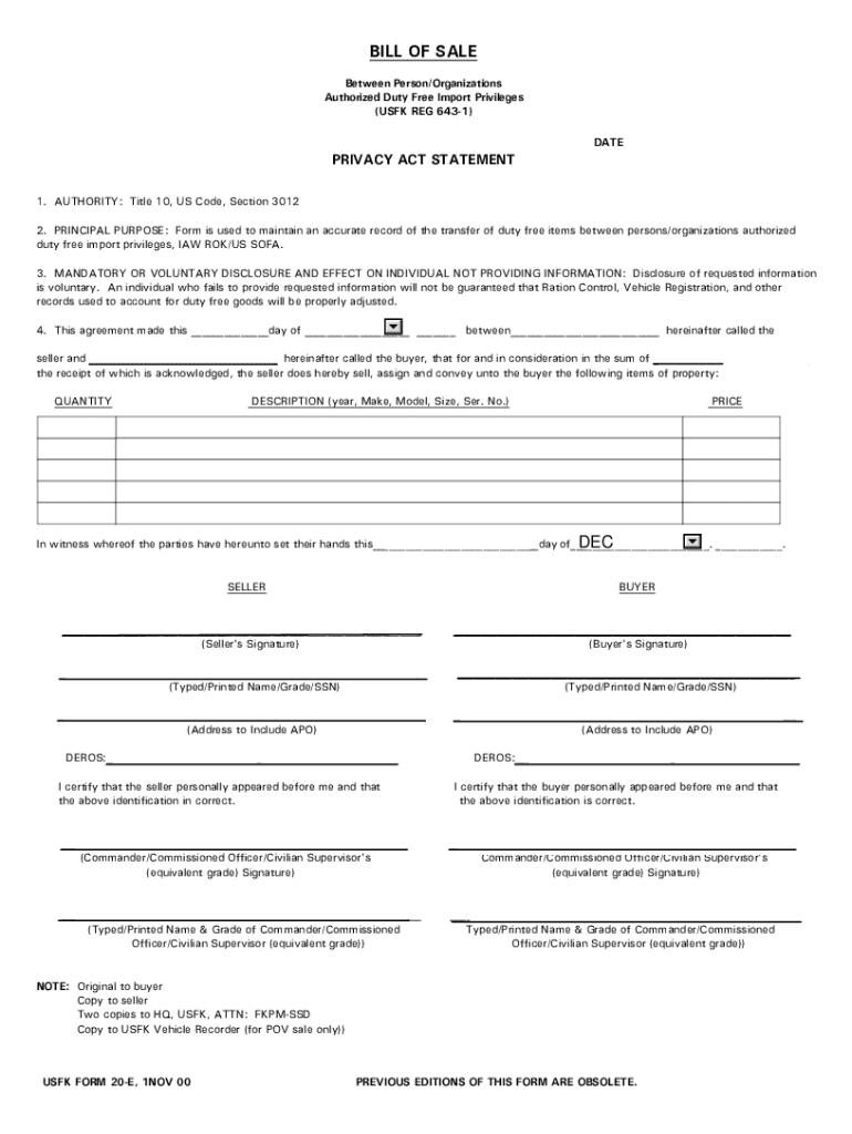 Fillable Online Bill of Sale Fax Email Print - pdfFiller