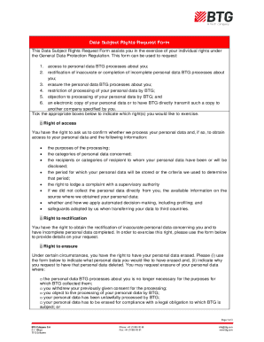 Fillable Online Data Subject Rights Request Fax Email Print - pdfFiller
