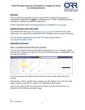 Fillable Online Procedure to Apply to Renew an Existing Licence Fax ...