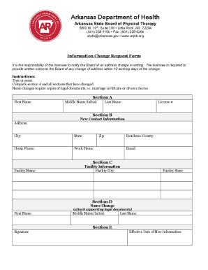 Fillable Online Information Change Request Fax Email Print - pdfFiller