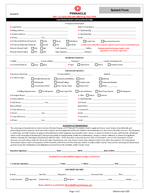 Fillable Online Customer Credit Application Form Fax Email Print - pdfFiller