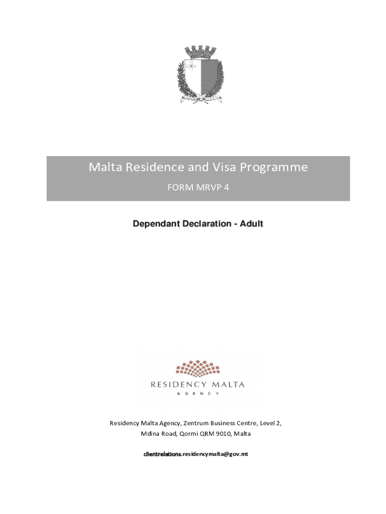 Fillable Online Dependant Declaration - Adult Fax Email Print - pdfFiller