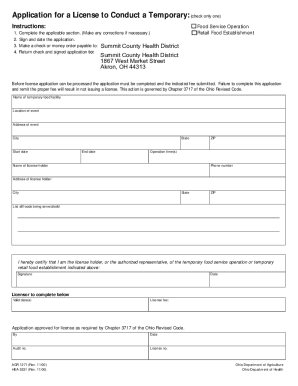 Fillable Online 2023 Temporary Food Operations Requirements Fax Email ...