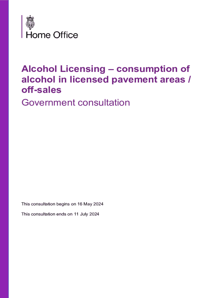Fillable Online Alcohol Licensing consumption of Fax Email Print - pdfFiller