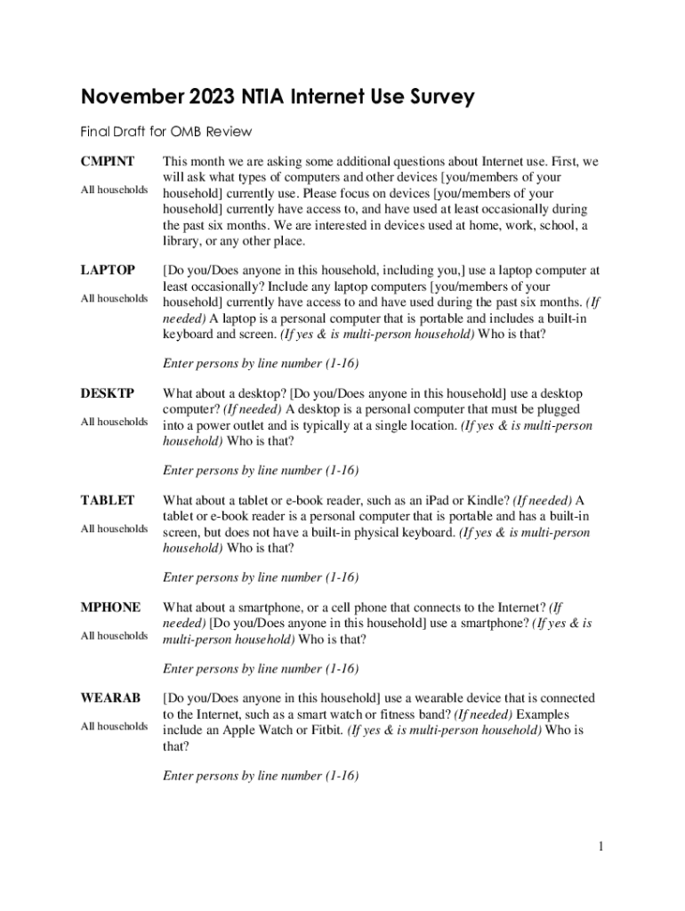 Fillable Online Final Draft for OMB Review Fax Email Print - pdfFiller