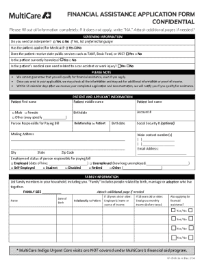 Fillable Online Financial Assistance Application Fax Email Print - pdfFiller