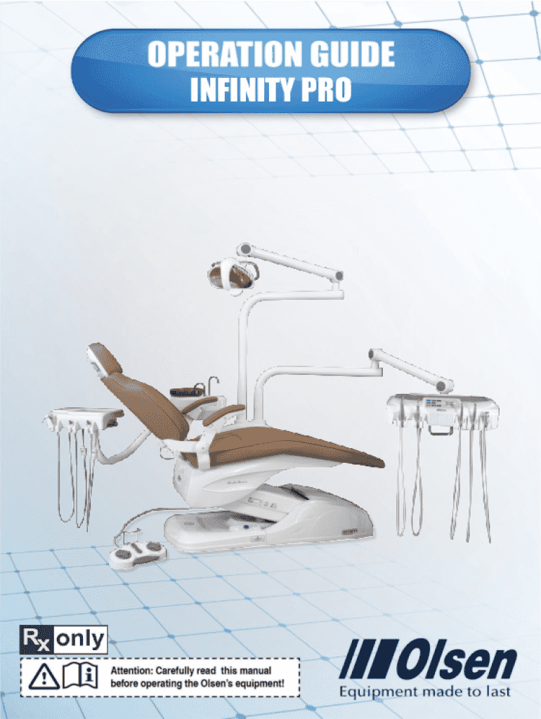 Fillable Online User Manual for Infinity Pro Dental Equipment Fax Email Print - pdfFiller