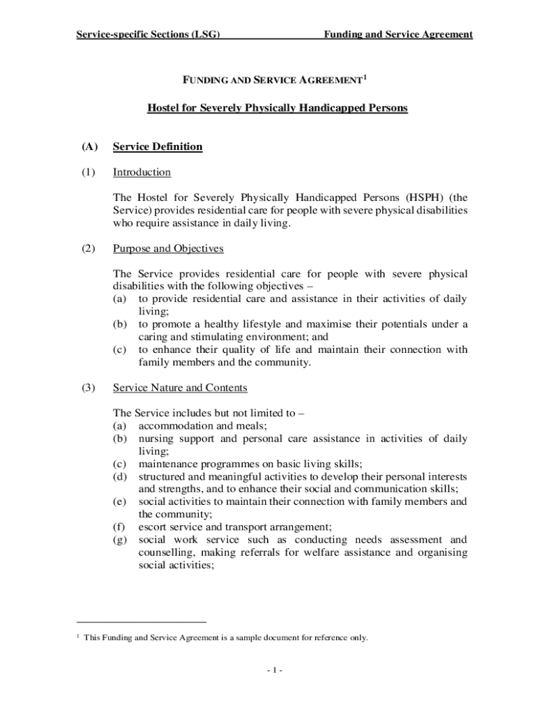 Fillable Online Hostel for Severely Physically Handicapped Persons Fax Email Print - pdfFiller