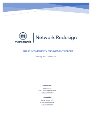 Fillable Online Phase 1 Community Engagement Report Fax Email Print ...