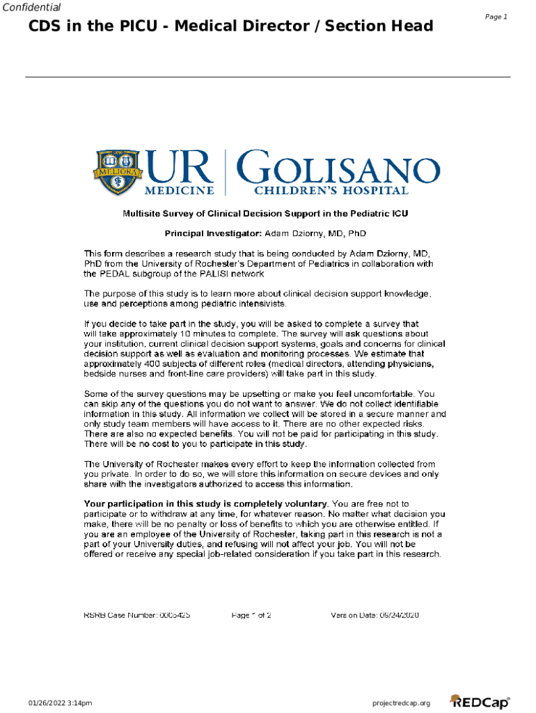 Fillable Online Clinical Decision Support in Pediatric Intensive Care ...