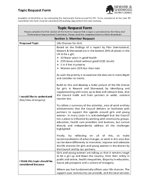 Fillable Online Topic Request Form Fax Email Print - pdfFiller