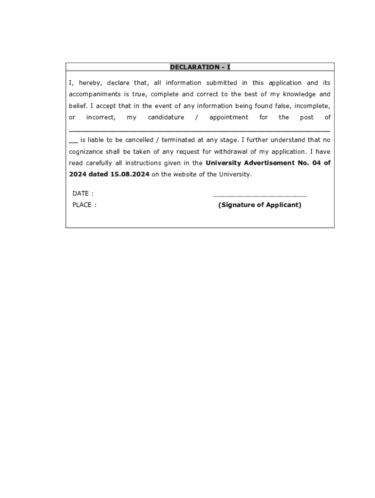 Fillable Online Declaration of Truthfulness Fax Email Print - pdfFiller