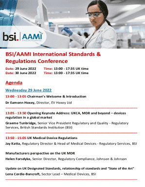 Fillable Online Bsi/aami International Standards & Regulations ...