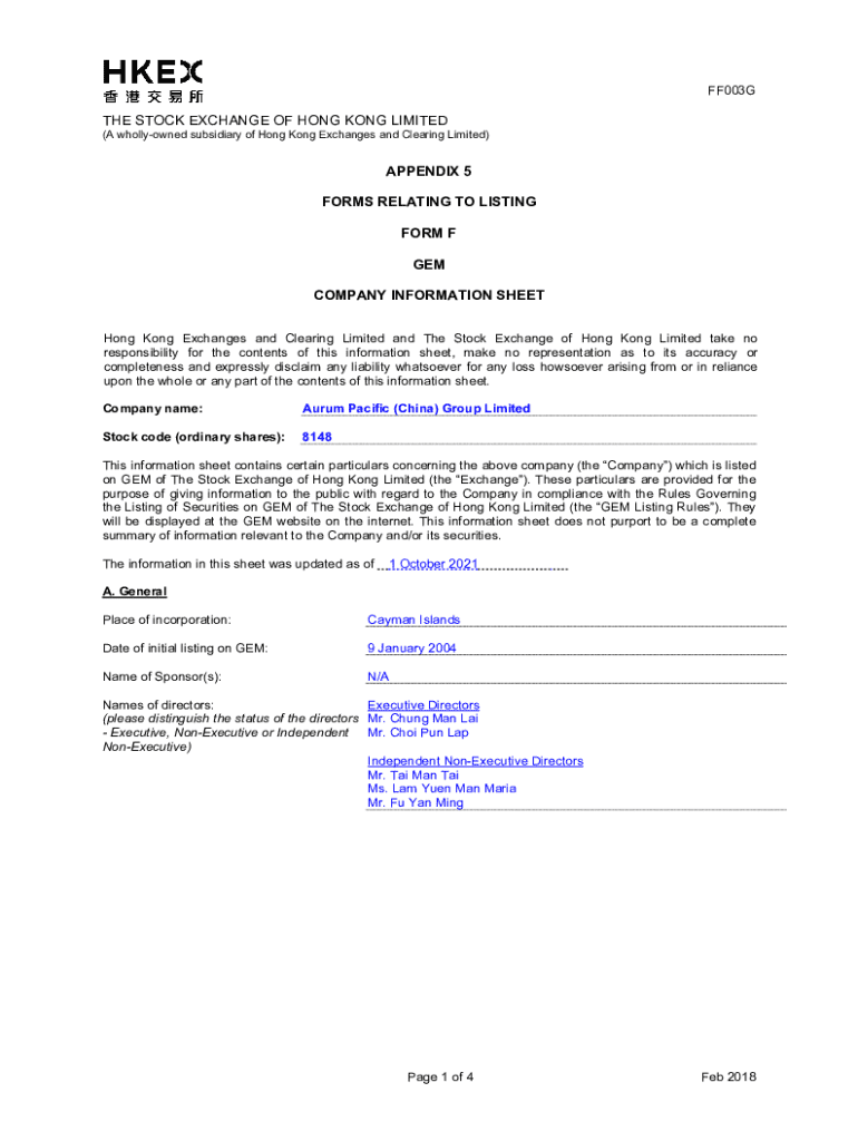 Fillable Online Company Information Sheet Fax Email Print - pdfFiller