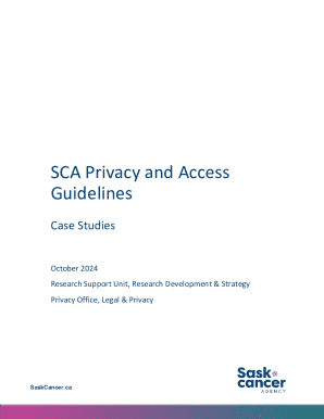Fillable Online Sca Privacy and Access Guidelines for Case Studies Fax Email Print - pdfFiller
