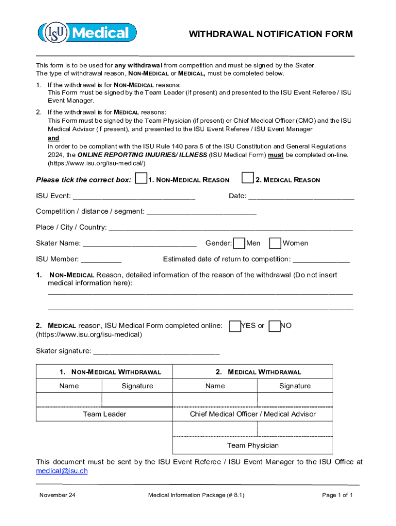 Fillable Online Withdrawal Notification Fax Email Print - pdfFiller