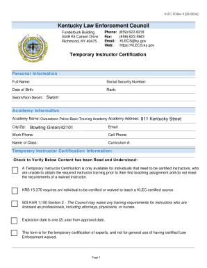 Fillable Online Temporary Instructor Certification Fax Email Print ...