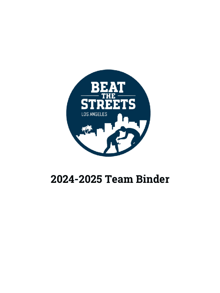 Fillable Online 2024-2025 Team Binder Fax Email Print - pdfFiller