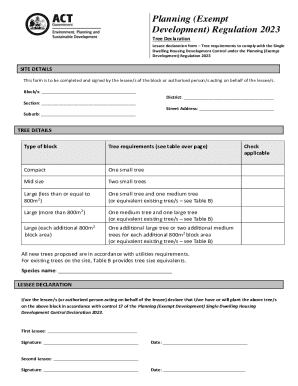 Fillable Online Tree Declaration Fax Email Print - pdfFiller