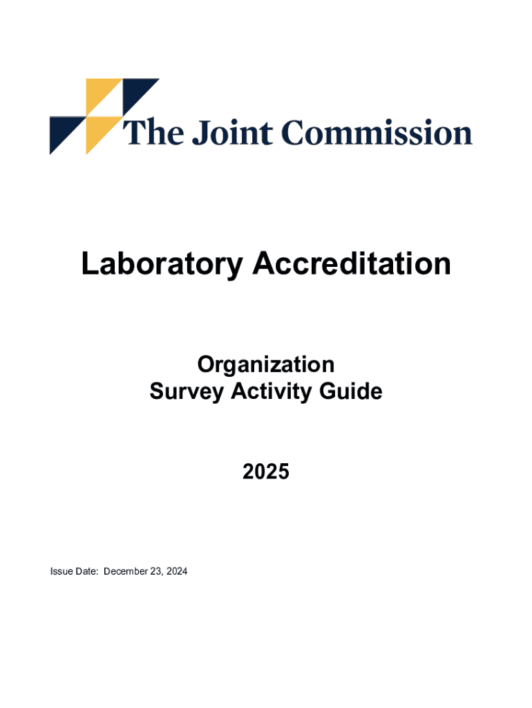 Fillable Online Laboratory Accreditation Survey Activity Guide 2025 Fax Email Print - pdfFiller