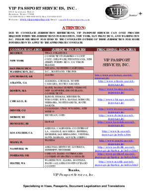 Fillable Online Vip Passport Services - Japan Tourist Visa Application ...