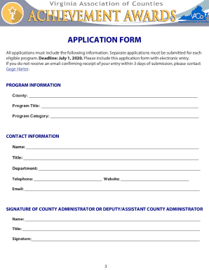 Fillable Online Vaco Achievement Awards Fax Email Print - pdfFiller