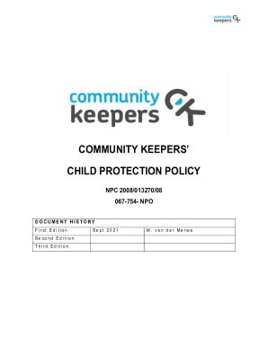 Fillable Online Child Protection Policy Fax Email Print - pdfFiller