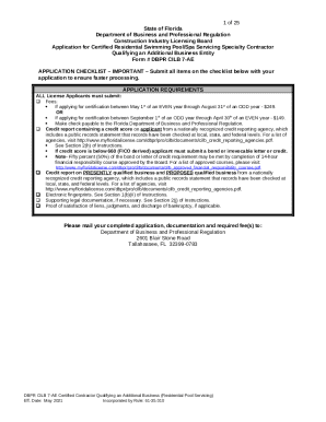 Dbpr Cilb 7-ae Doc Template | pdfFiller