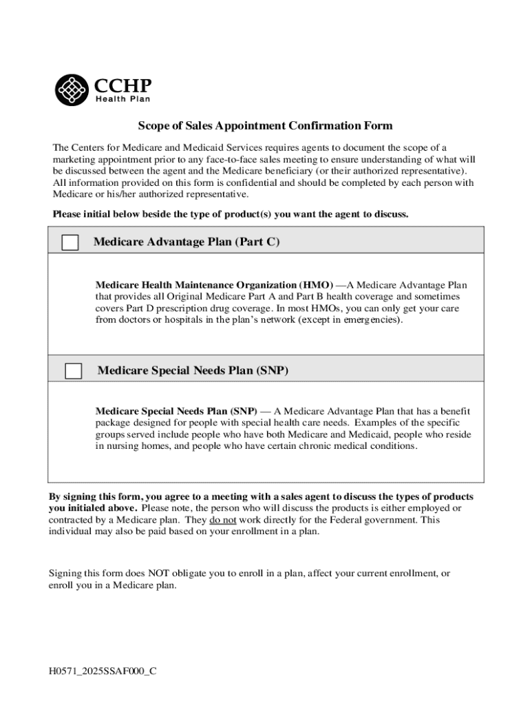 Fillable Online Scope of Sales Appointment Confirmation Fax Email Print ...