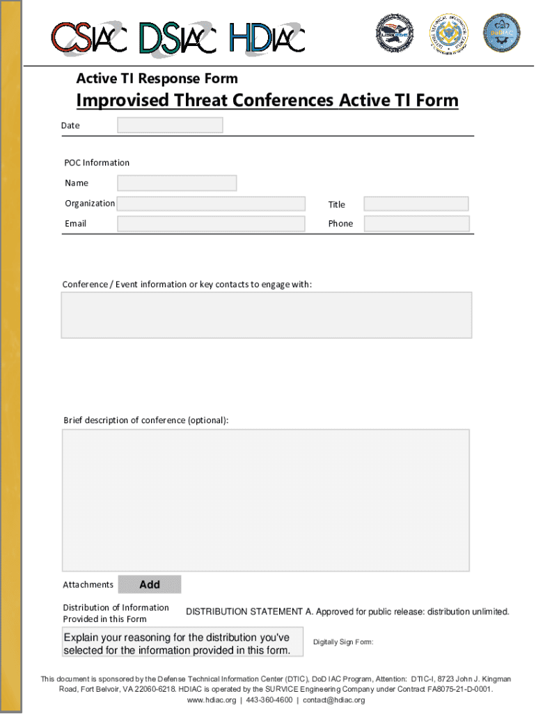 Active Ti Response Form: Fill out & sign online | DocHub
