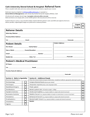 Fillable Online Referral Form Fax Email Print - pdfFiller