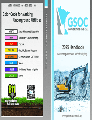Fillable Online 2025 Handbook - Gopher State One Call Fax Email Print ...