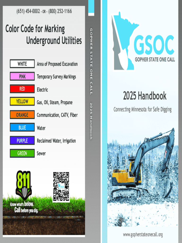 Fillable Online 2025 Handbook - Gopher State One Call Fax Email Print ...