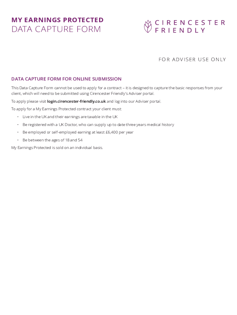 Fillable Online My Earnings Protected Fax Email Print - pdfFiller