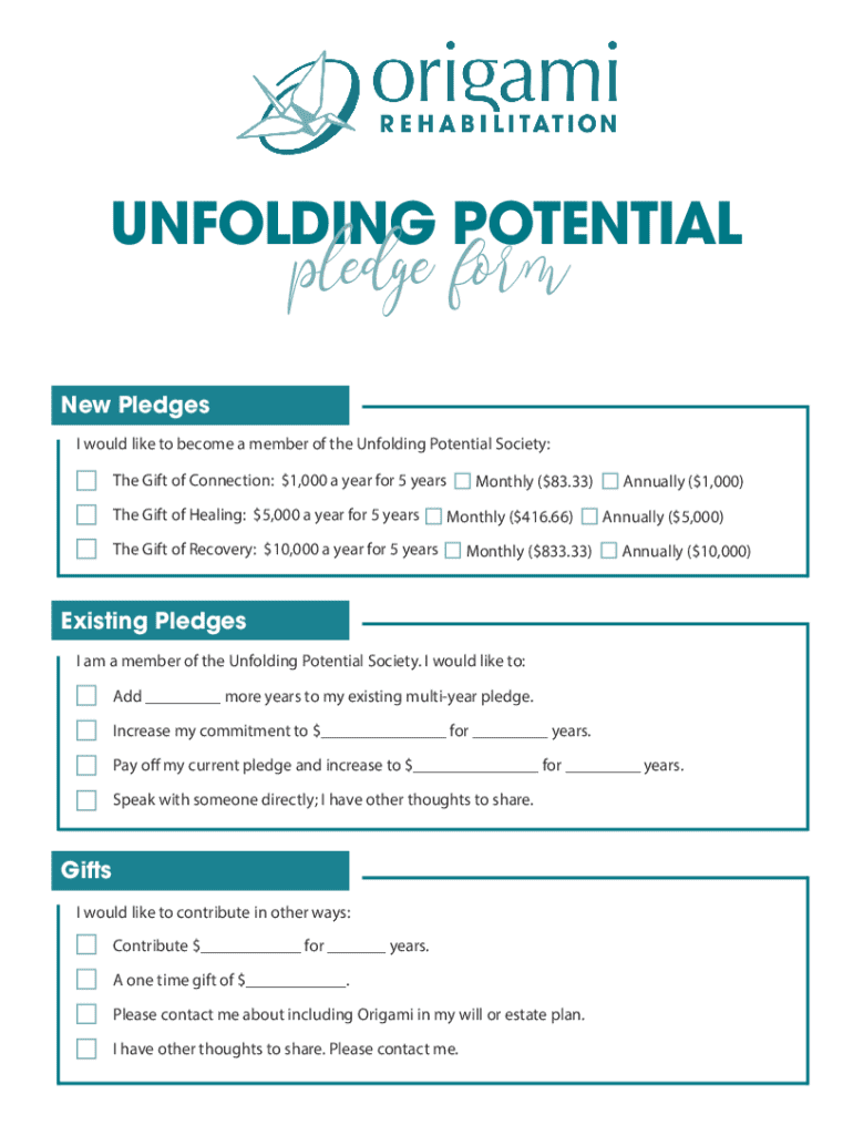 Fillable Online Unfolding Potential Fax Email Print - pdfFiller