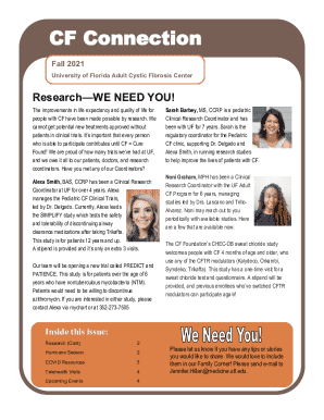 Fillable Online Cf Connection Fall 2021 Fax Email Print - pdfFiller