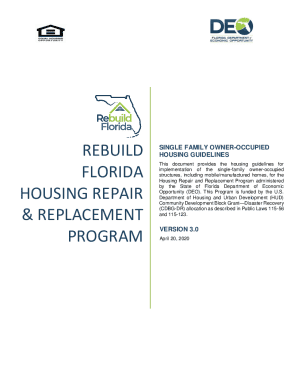 Fillable Online Rebuild Florida Housing Repair & Replacement Program ...