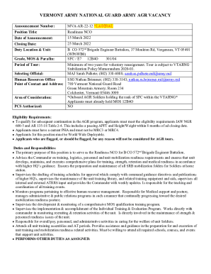 Fillable Online Readiness Nco Announcement Fax Email Print - pdfFiller