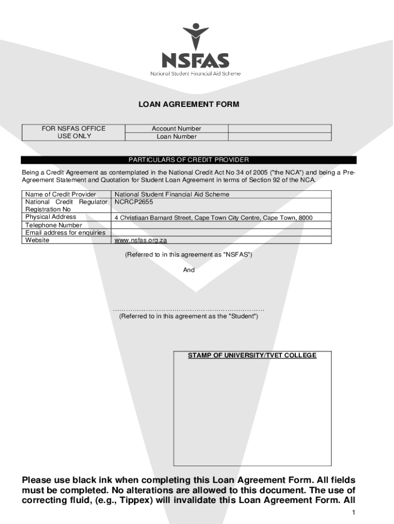 Fillable Online Loan Agreement Fax Email Print - pdfFiller