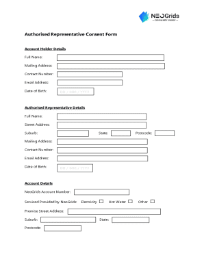 Fillable Online Authorised Representative Consent Form Fax Email Print - pdfFiller