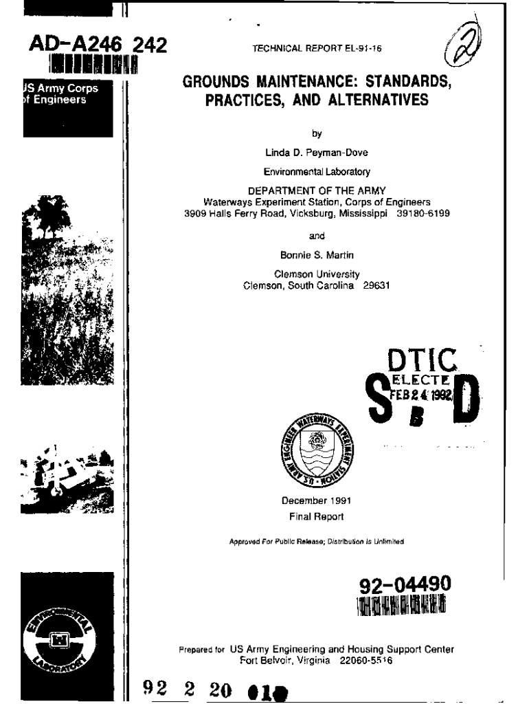 Fillable Online AD-A246 242 Fax Email Print - pdfFiller