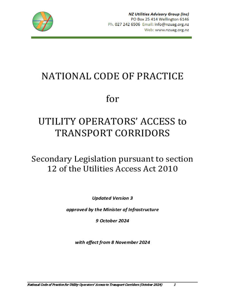 Fillable Online National Code of Practice Fax Email Print - pdfFiller