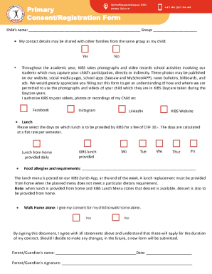 Fillable Online Primary Consent/registration Form Fax Email Print ...