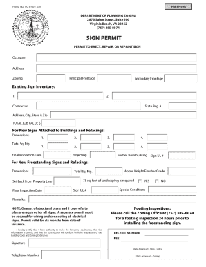 Fillable Online Sign Permit Fax Email Print - pdfFiller