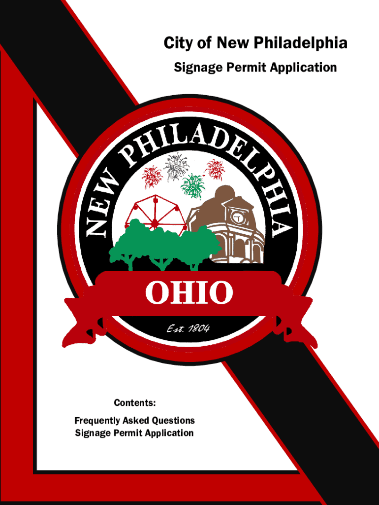 Fillable Online City of New Philadelphia Signage Permit Application Fax ...