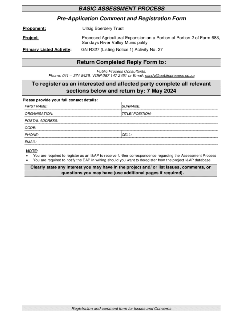 Fillable Online Basic Assessment Process Fax Email Print - pdfFiller